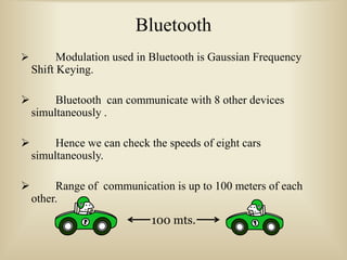Accident prevention using wireless communication | PPTX