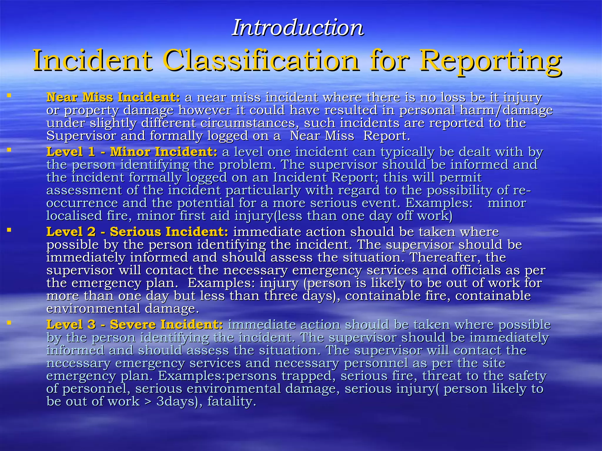 Accident reporting and investigation | PPT