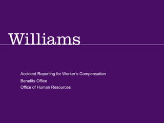 Accident reporting job aid | PPTX | Human Resources | Business