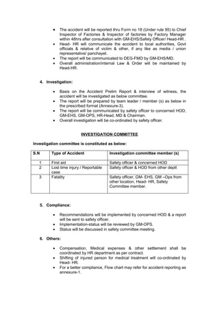 Accident reporting procedure | PDF