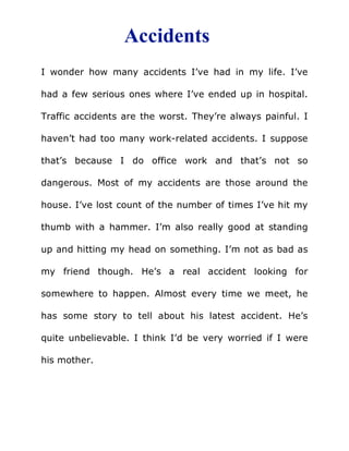 Accidents Pdf
