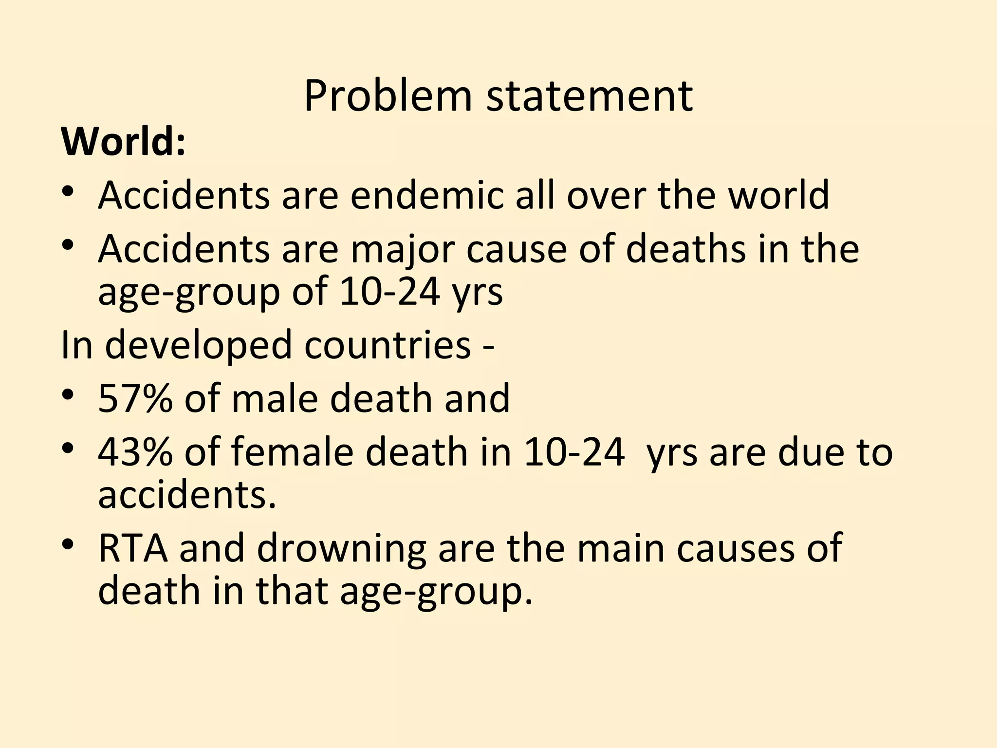 Accidents and injuries | PPT