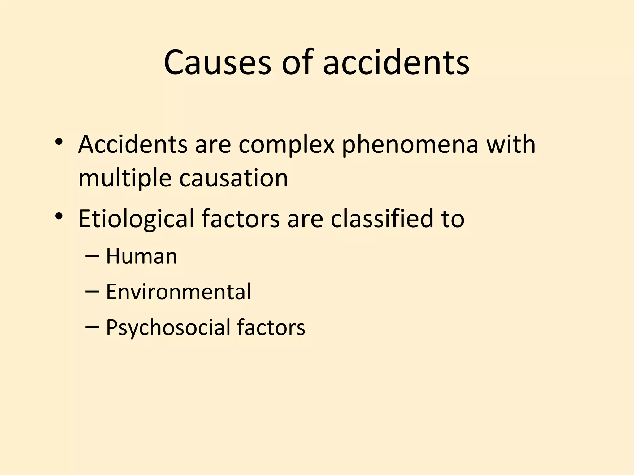 Accidents and injuries | PPT
