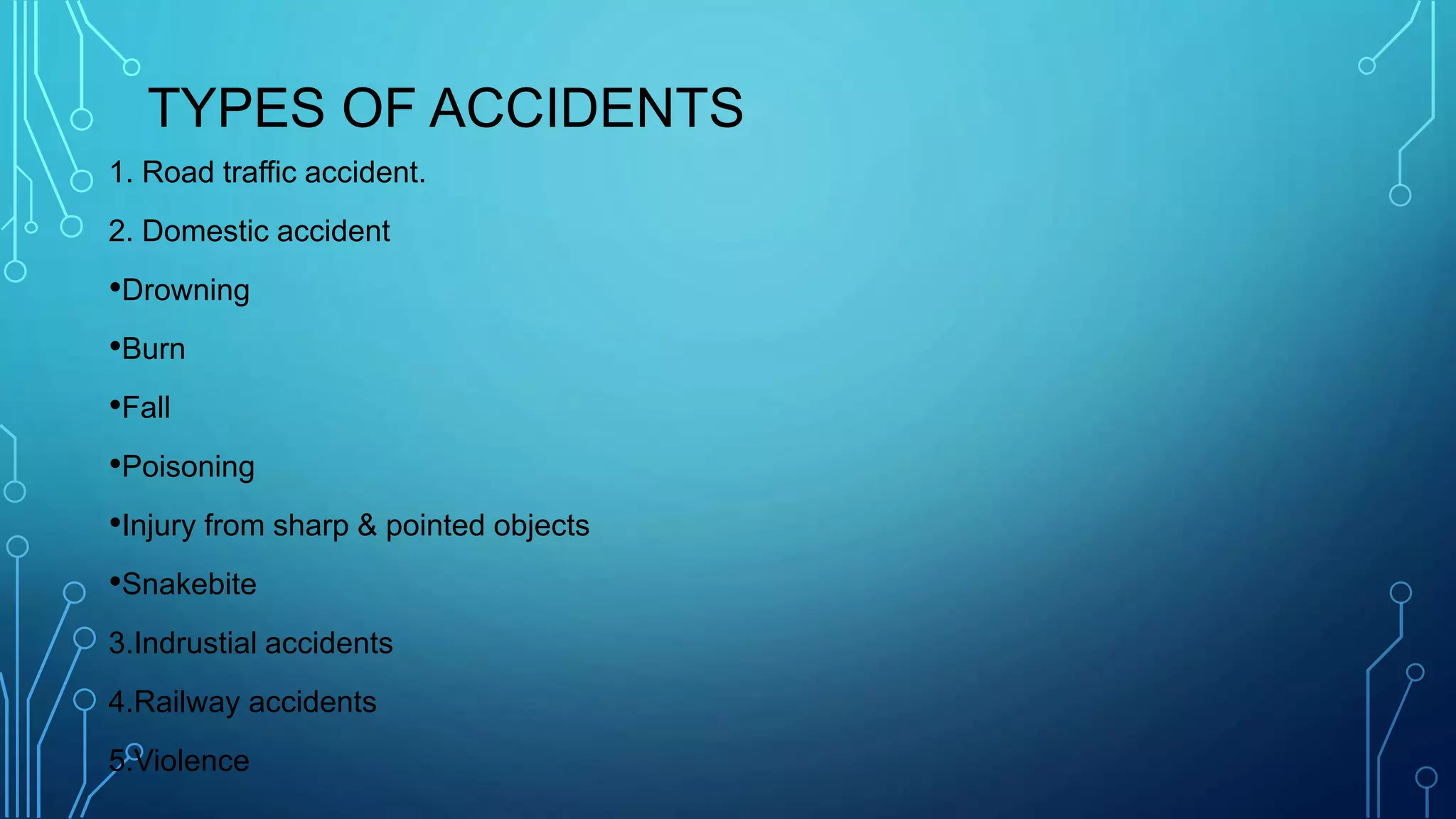 Accidents and injuries | PPTX