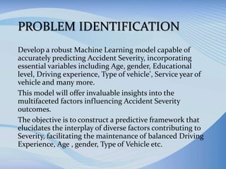 Machine Learning for Accident Severity Prediction | PPTX