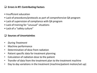 Accidents in Radiotherapy | PPTX