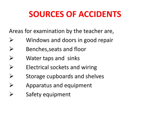 Accidents in sience lab | PPTX | First Aid | Injuries