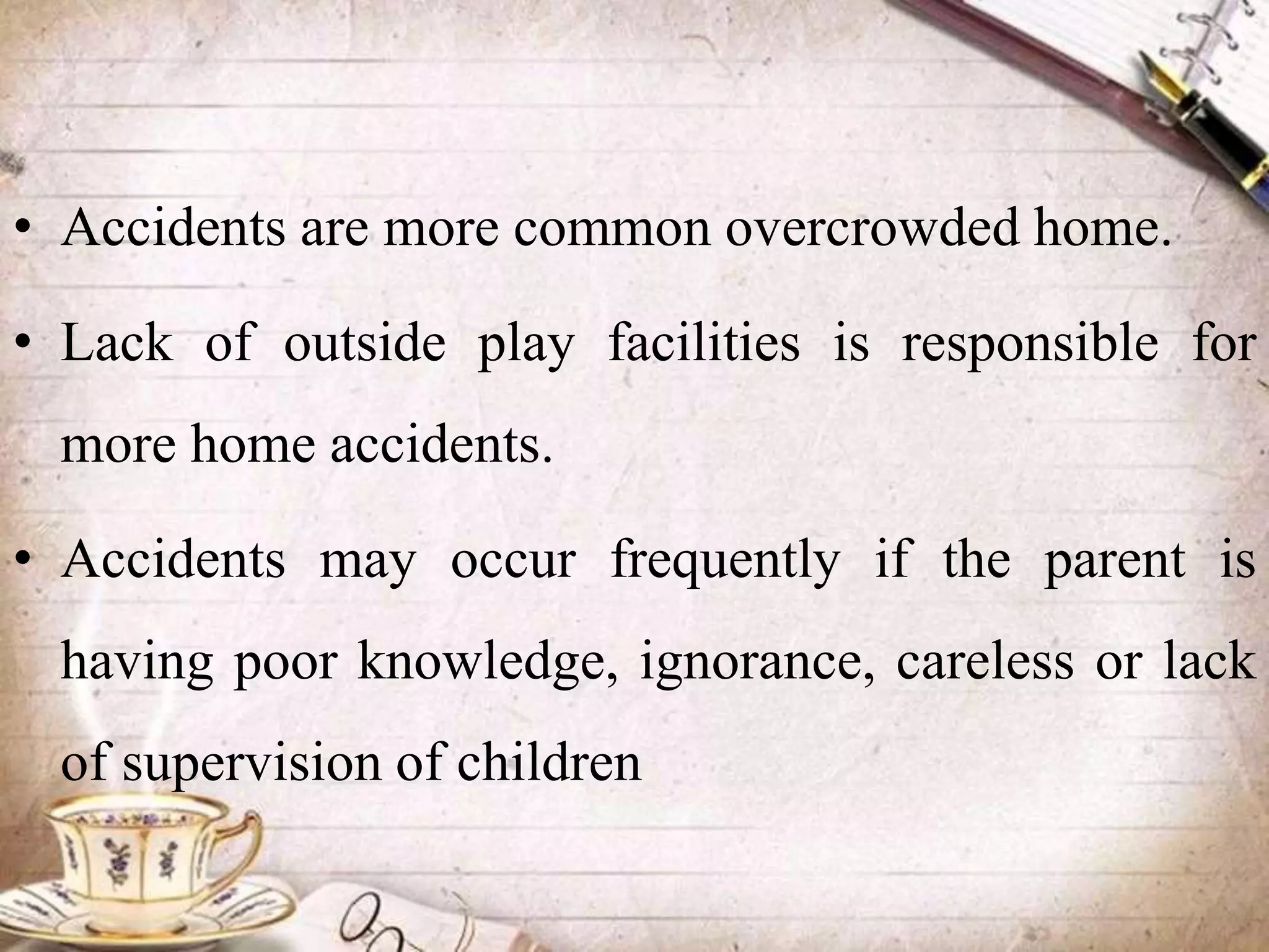 Accidents In Children | PPTX