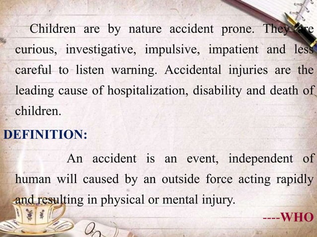Accidents In Children | PPTX | First Aid | Injuries