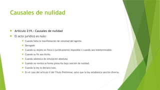 Acción de nulidad de acto jurídico.pptxx | PPTX