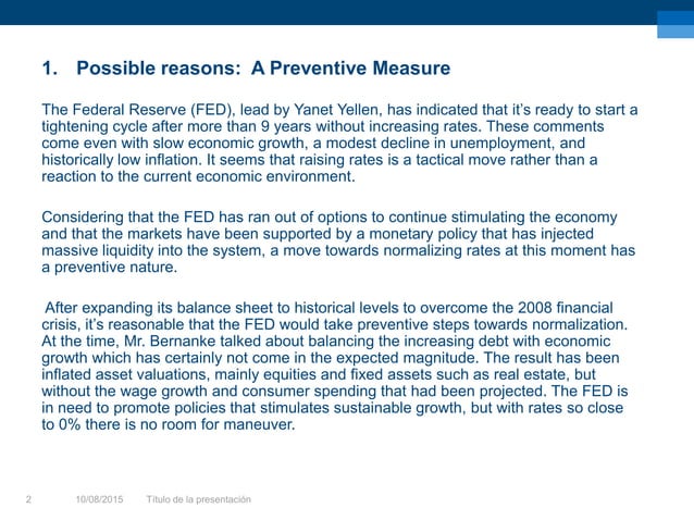 What should investors do to protect against an imminent raise in ...