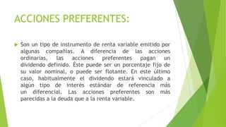 Acciones preferentes | PPTX