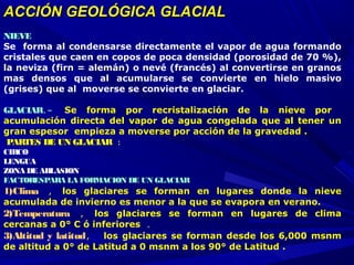Accion glaciares xiii | PPT