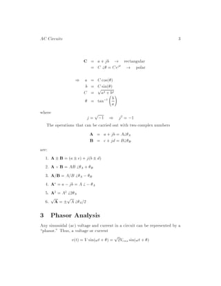 Ac circuits | PDF | Computer Networking | Computing