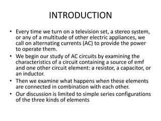 Ac circuits | PPTX