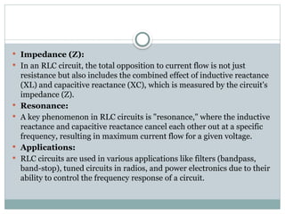 AC circuits, resistor, inductor, capacitor | PPTX