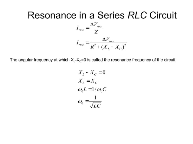 AC Circuits.ppt presentation on the topic RLC circuit | PPT