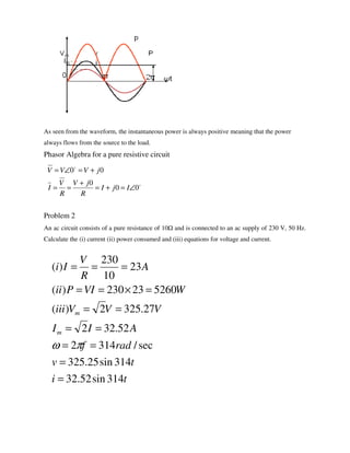 Ac circuits notes | PDF