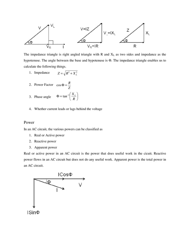 Ac circuits notes | PDF | Physics | Science