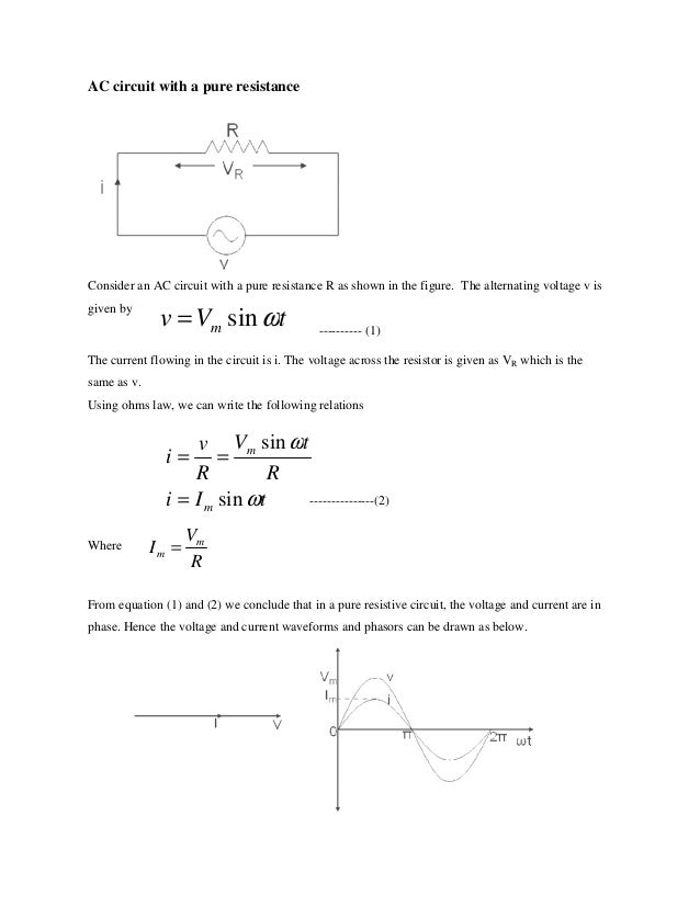 Ac circuits notes