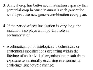 Plant Acclimatization | PPTX