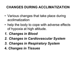 Acclimatization by Pandian M. | PPT
