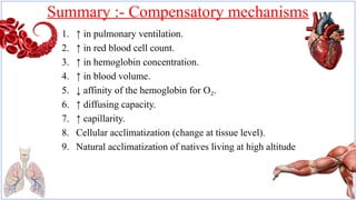 High altitude ACCLIMATIZATION physiology | PPTX