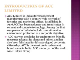 Acc limited | PPTX