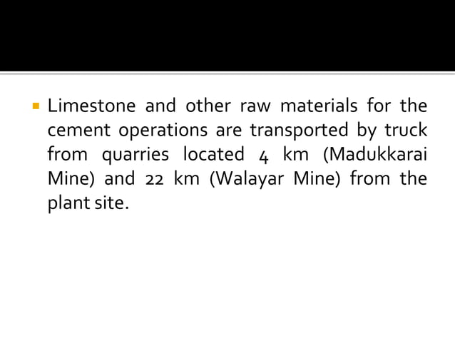 Acc limited madukkarai inplant training presentation | PPTX
