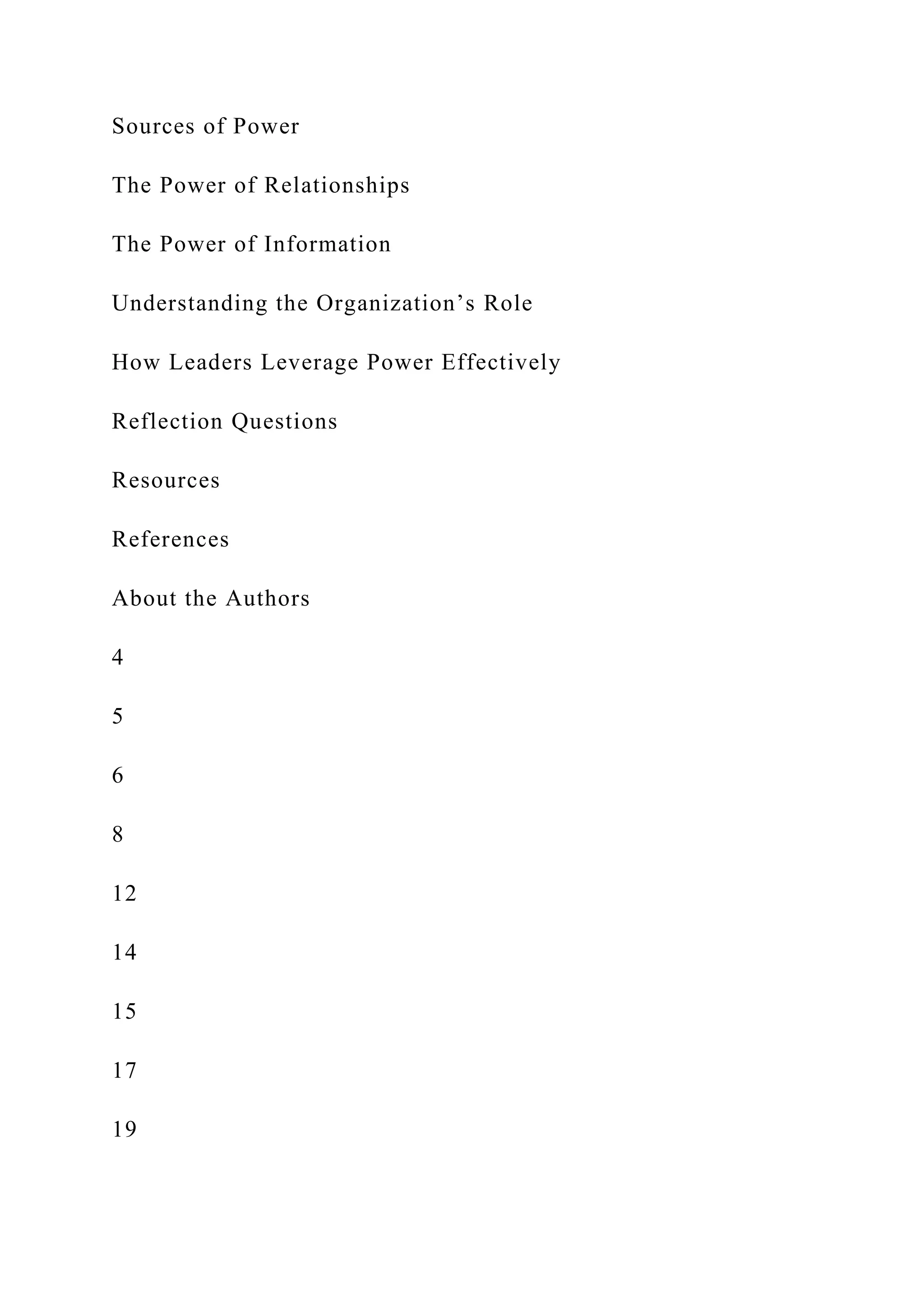 A CCL Research White PaperThe Role of Power inEffective .docx