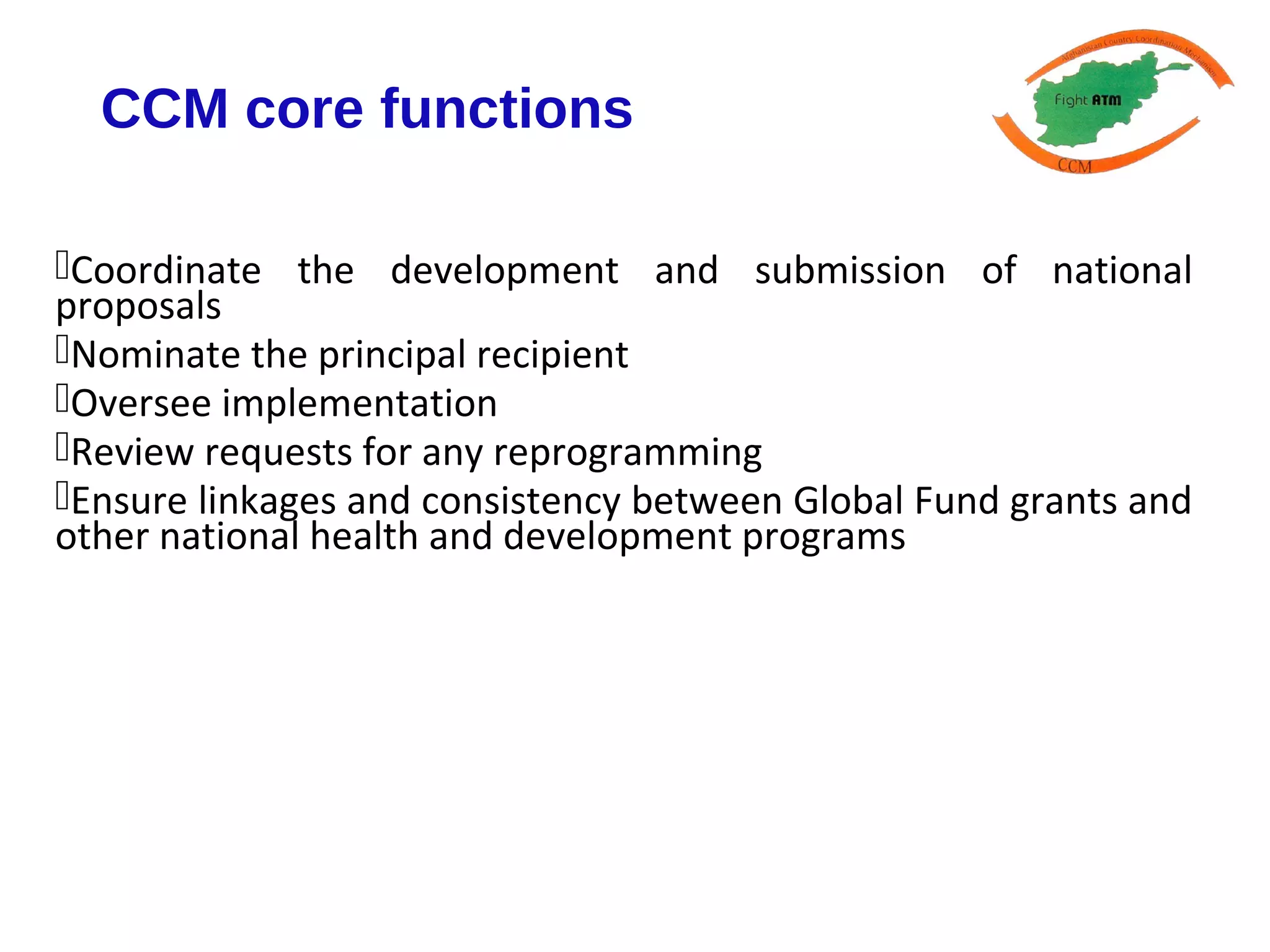 ACCM Governance Structure | PPT | Non-Profit Organizations | Industries