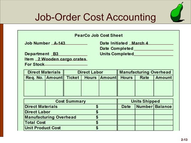 Acc mgt noreen02 systems design job order costing | PPTX