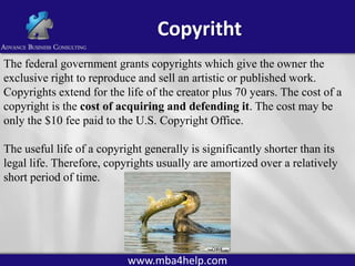 Intangible Assets, Patents, Copyrights | PPT