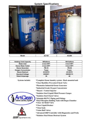 Ac Coin Op System | PDF