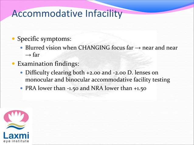Accommodation | PPTX | Eye and Vision Conditions | Diseases and Conditions