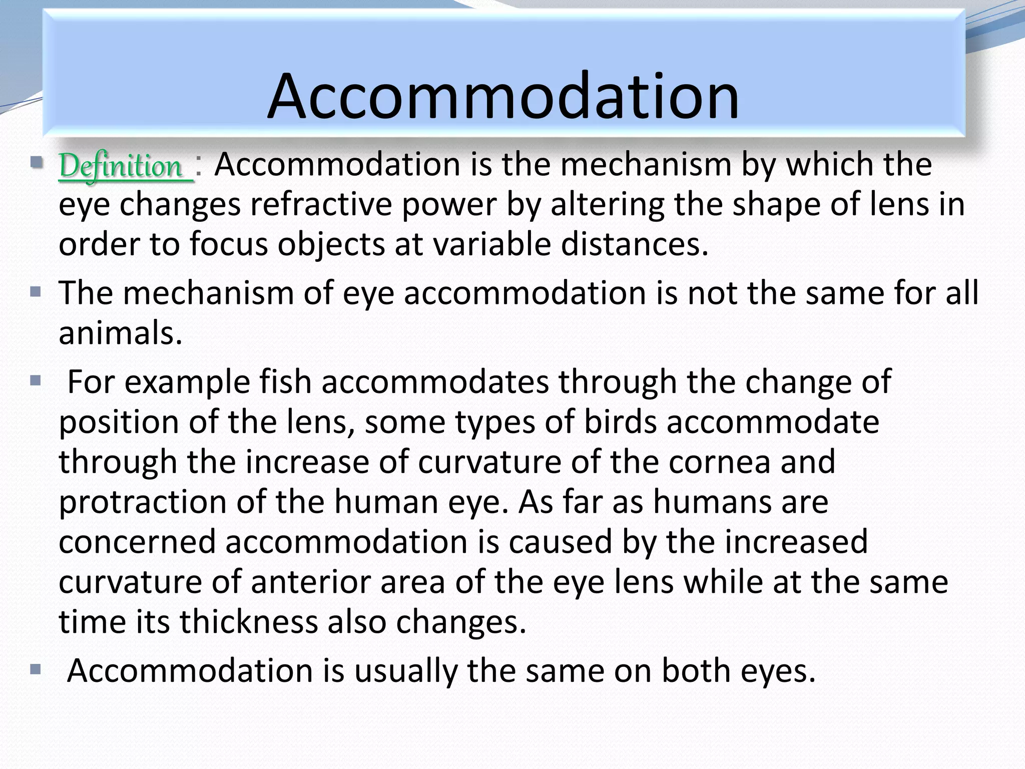 Accommodation | PPTX