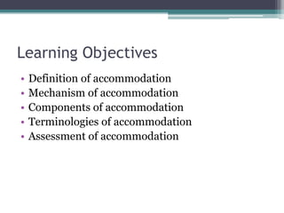 Accommodation | PPTX