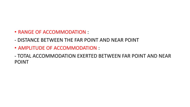 ACCOMMODATION presentation its mechanism | PPTX