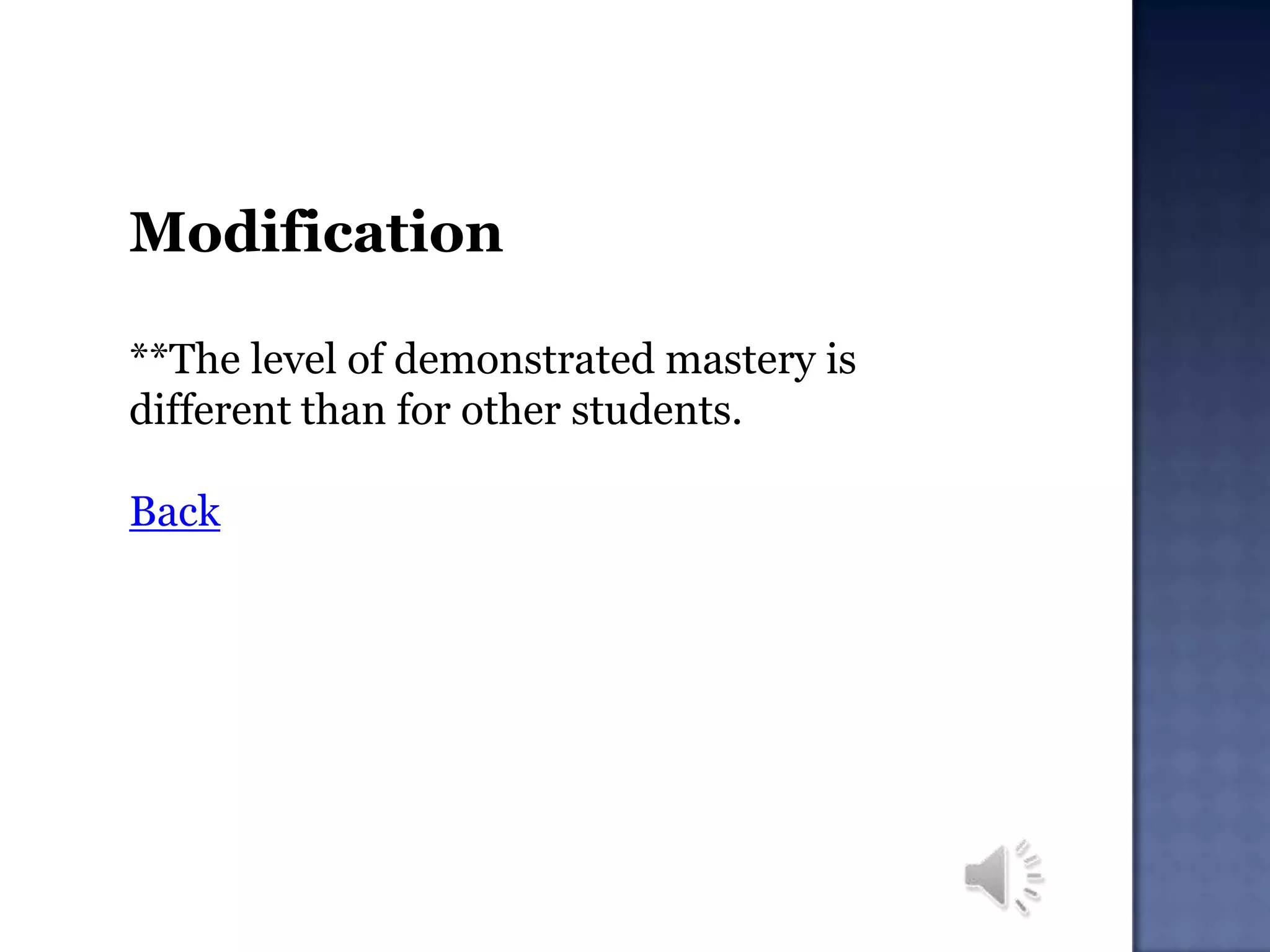 Accommodations and Modifications for students -pp | PPTX