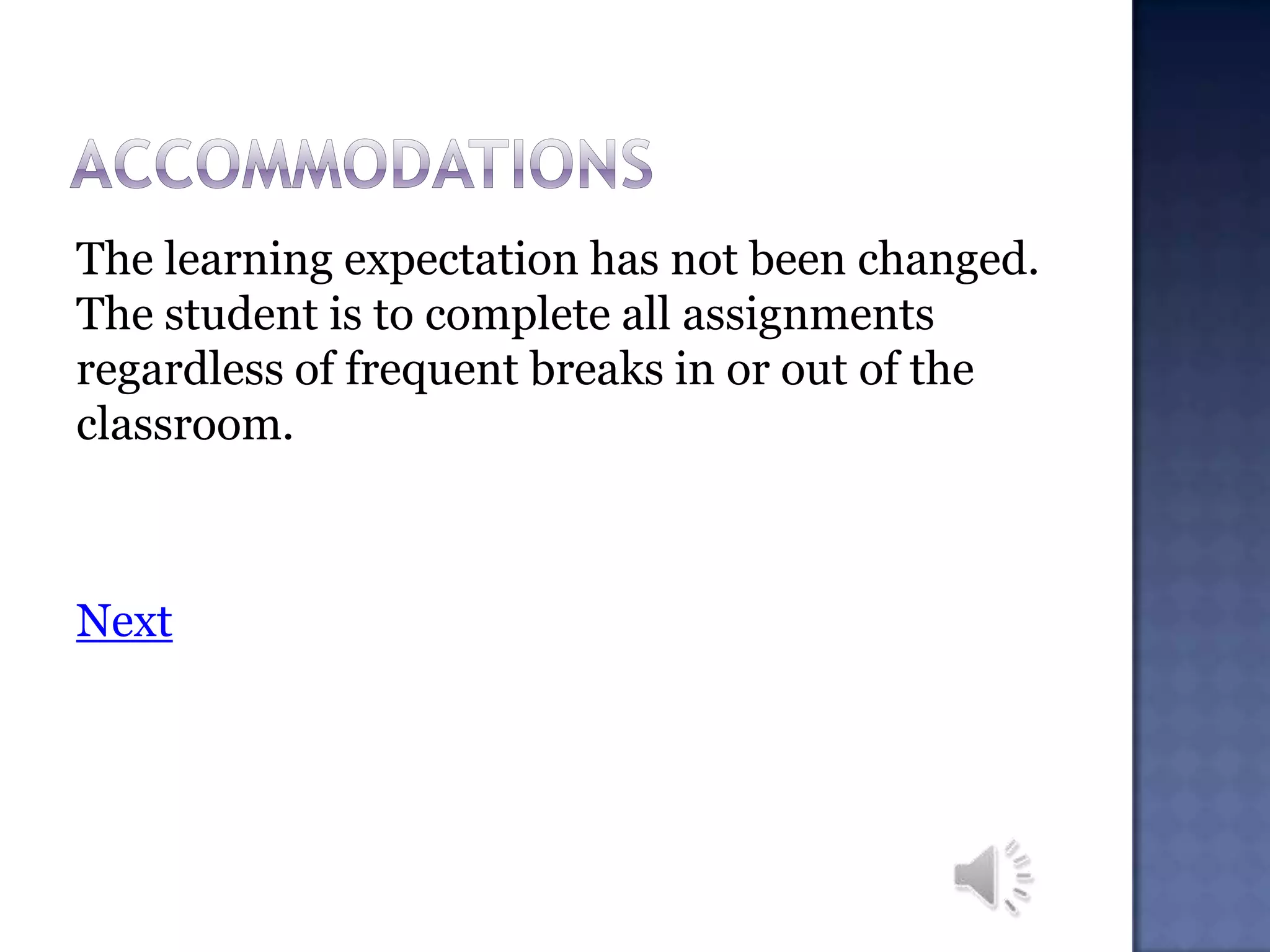 Accommodations and Modifications for students -pp | PPTX