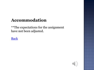 Accommodations and Modifications for students -pp | PPTX