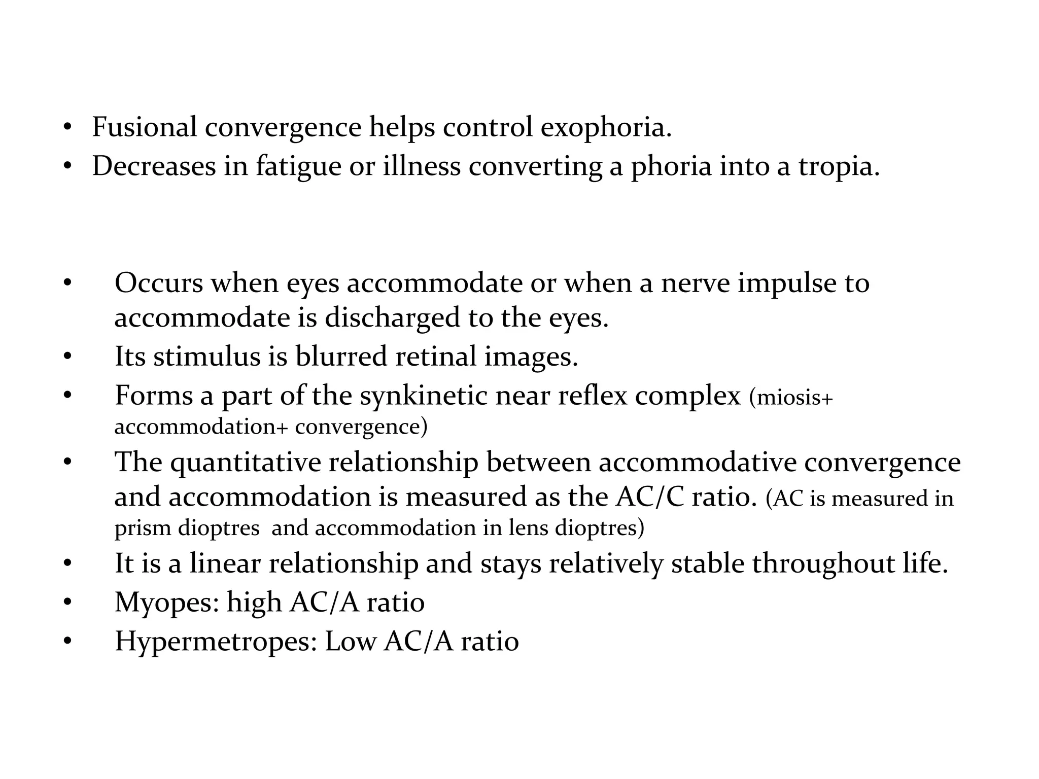 Accommodation and convergence | PPTX