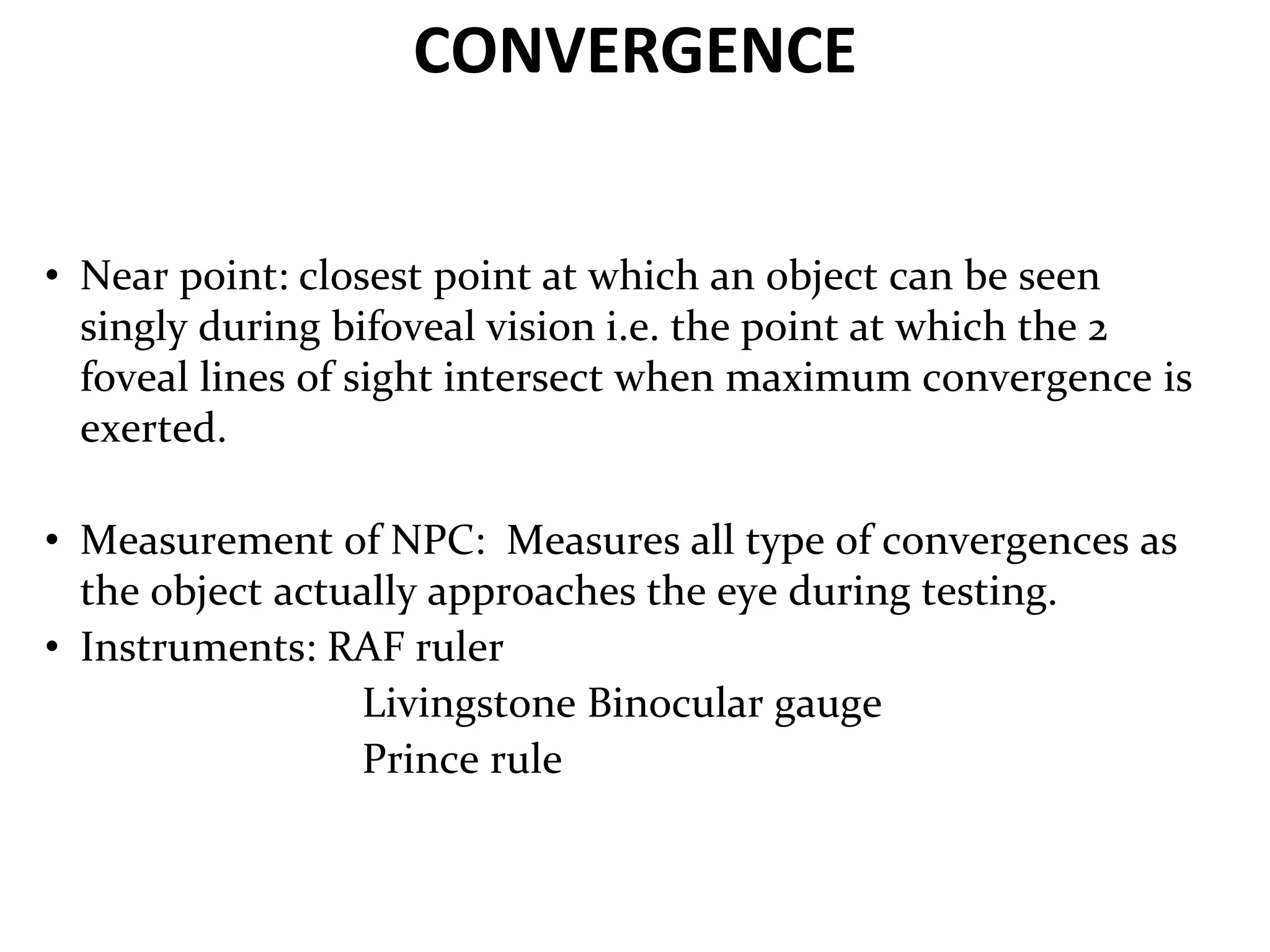 Accommodation and convergence | PPTX