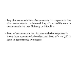 Accommodation and convergence | PPTX