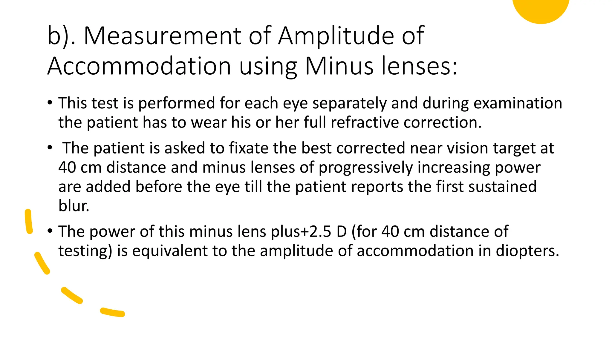Accommodation And Convergence Measurement And Types Pptx