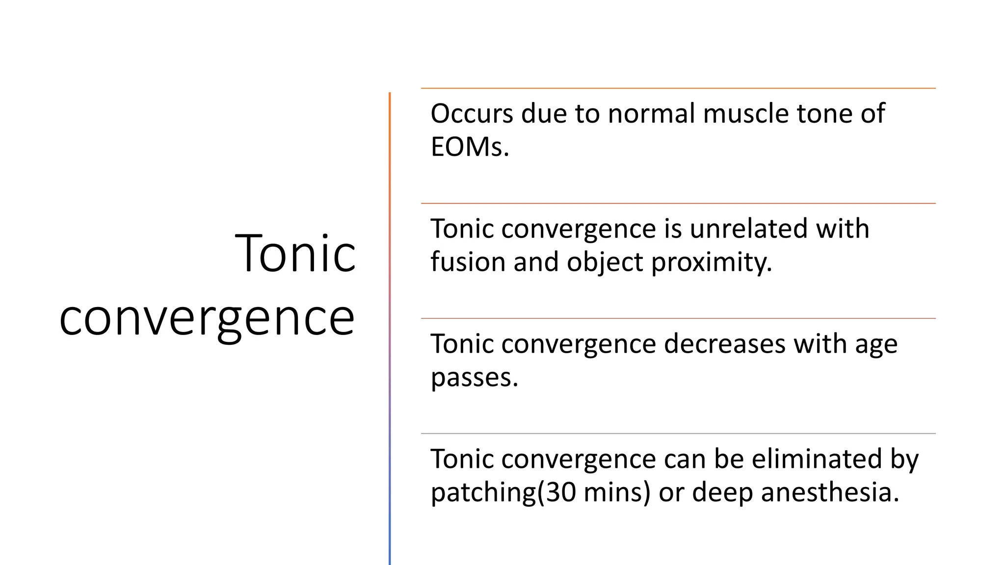 Accommodation and Convergence measurement and types | PPTX