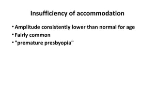 Accommodation and its anomalies | PPT