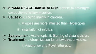 Accommodation and its anomalies ppt by Saharukh | PDF