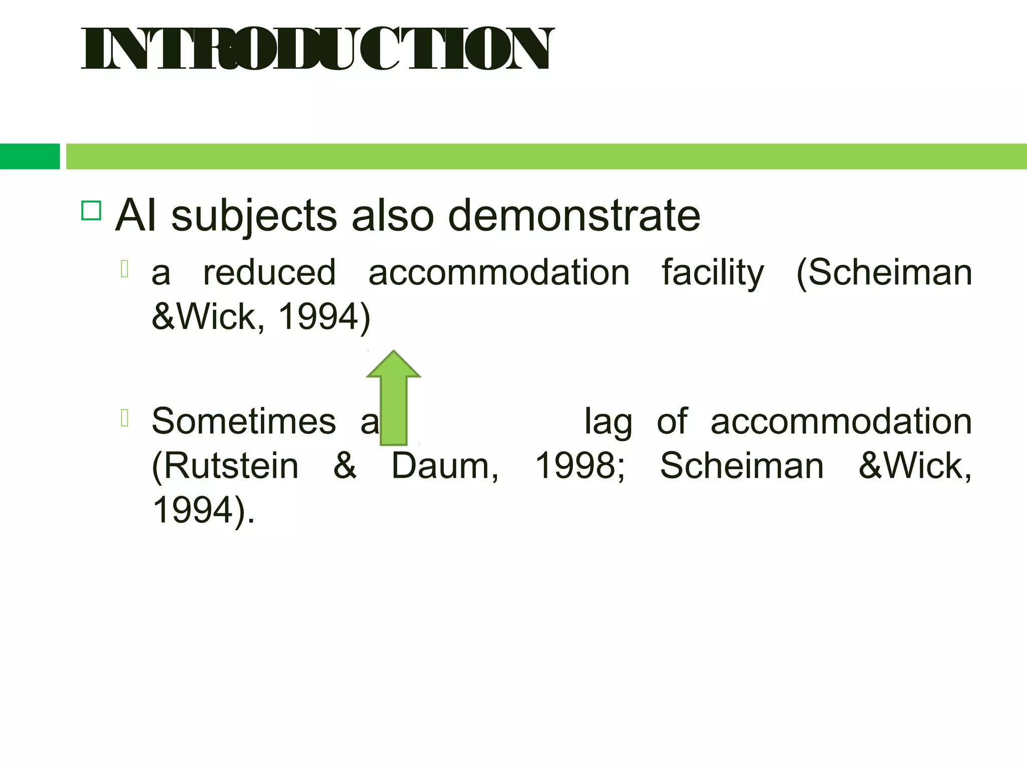 Accommodation insufficiency treatment | PPT