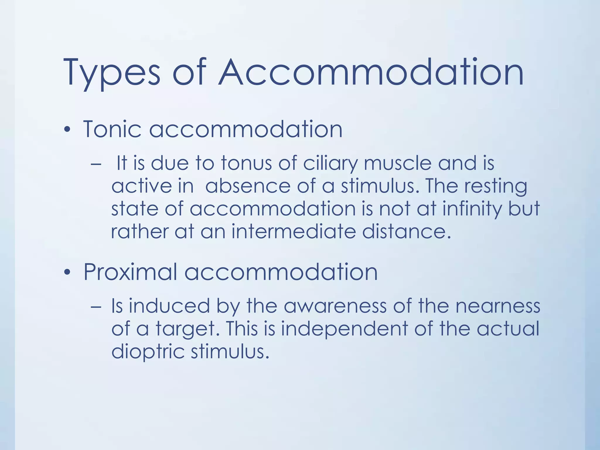 Accommodation of eye | PPTX